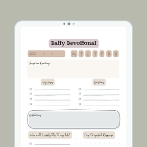 Doodle Daily Devotional Printable: Bible Study Worksheets, Journaling ...