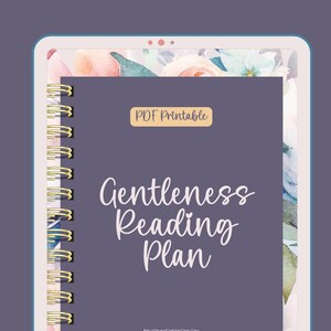 GENTLENESS Bible Reading Plan | Scripture Writing Plan | SOAP Notes ...