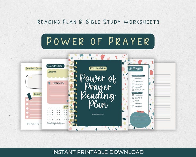 POWER OF PRAYER Bible Reading Plan | Scripture Writing Plan | Soap ...