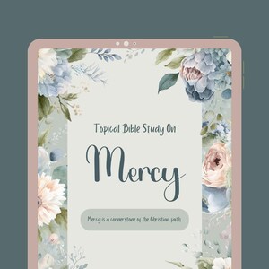 MERCY Topical Bible Study Worksheet | Beginner Scripture Plan for Women ...
