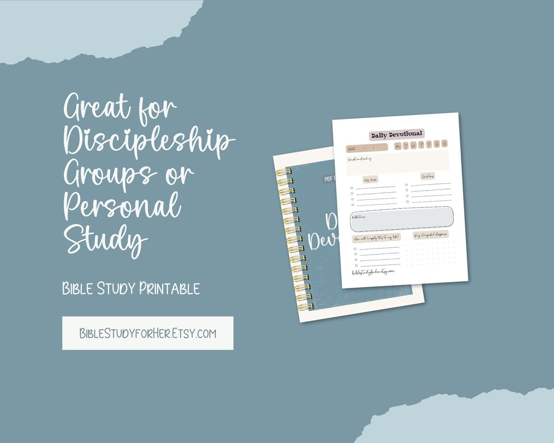 Doodle Daily Devotional Printable: Bible Study Worksheets, Journaling ...