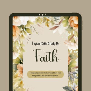 Faith Topical Bible Study Worksheet: Beginner Scripture Guide (PDF ...