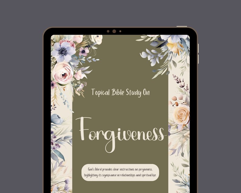 Forgiveness Study: Bible Guide, Sunday School Lessons, Worksheets ...