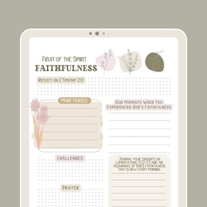Fruit of the Spirit Journaling Pages: Bible Study (PDF Printable) - Etsy