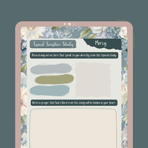 MERCY Topical Bible Study Worksheet | Beginner Scripture Plan for Women ...
