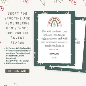 25 Christmas Printable Advent Cards | Every Good and Perfect Gift ...