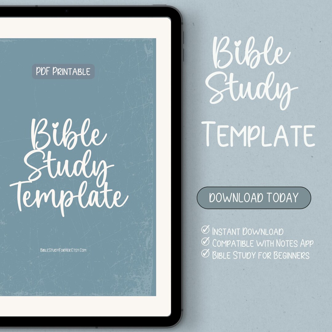 Bible Study Template Doodle Design| Bible Study Tool | Bible Study ...