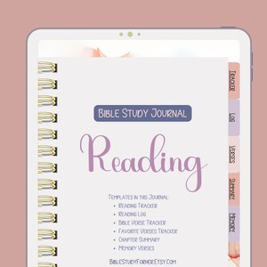Bible Reading Journal: Digital Tracker & Study Notes (PDF Printable) - Etsy