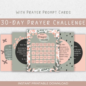 30-day Prayer Challenge: Printable Prayer PDF & Prompt Cards for Women ...