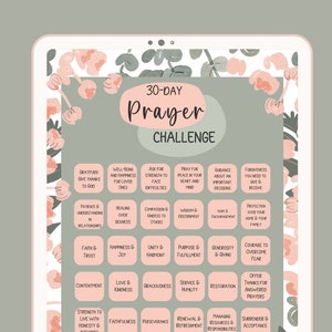 30-day Prayer Challenge: Printable Prayer PDF & Prompt Cards for Women ...