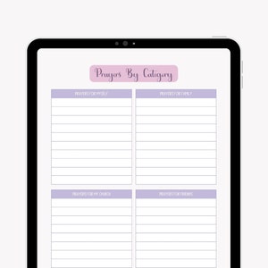 Digital Prayer Journal: Digital & Printable, Faith Printables, Bible ...