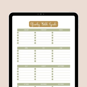 Undated Christian Digital Planner: Daily, Weekly, Monthly (PDF ...