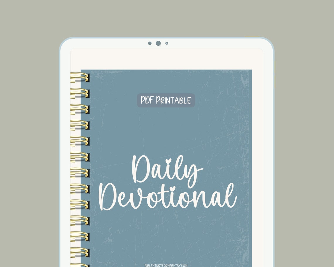 Doodle Daily Devotional Printable: Bible Study Worksheets, Journaling ...
