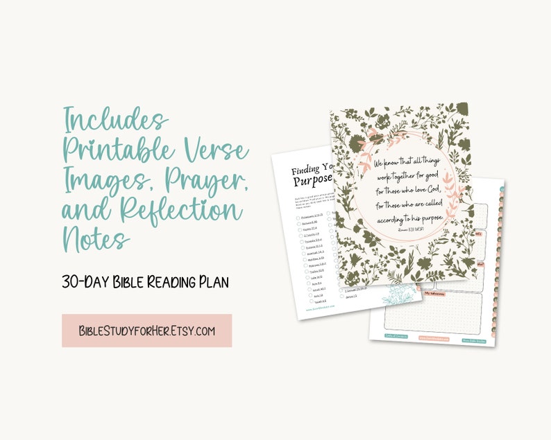 FINDING YOUR PURPOSE Bible Reading Plan | Scripture Writing Plan | Soap ...