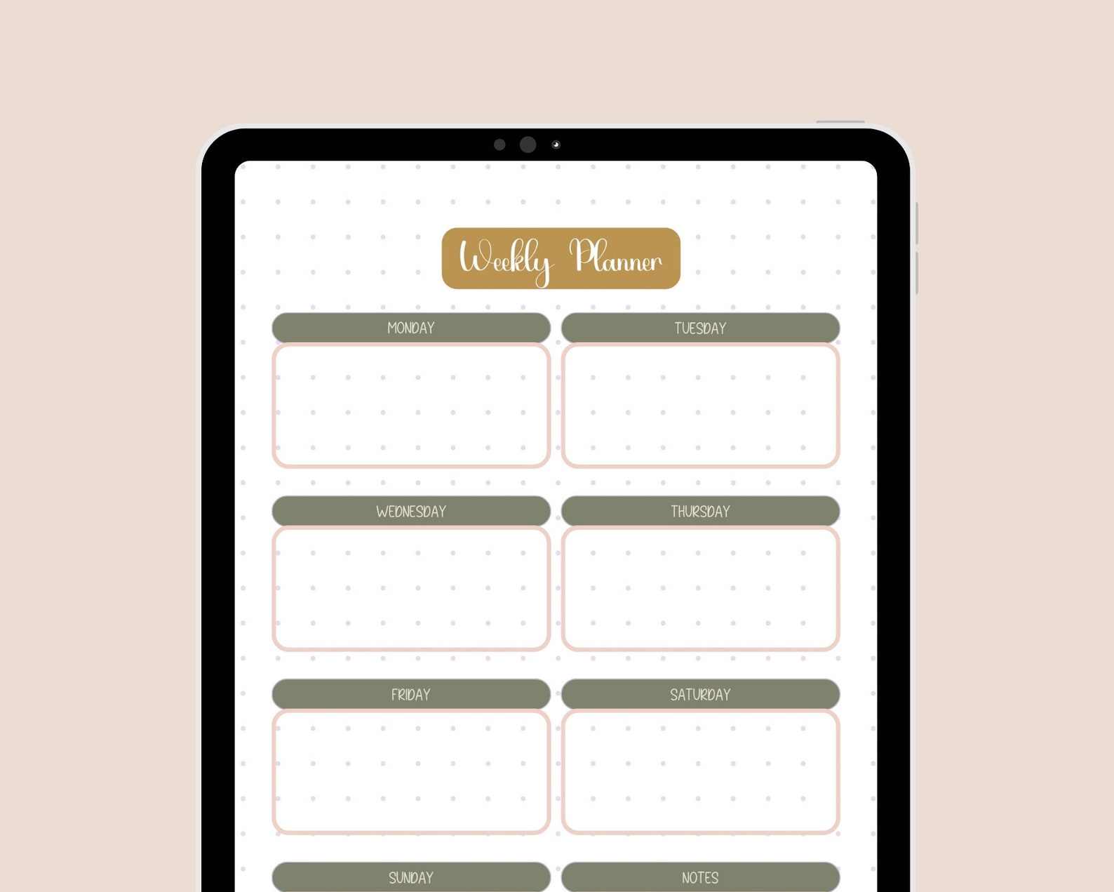 Undated Christian Digital Planner: Daily, Weekly, Monthly (PDF ...