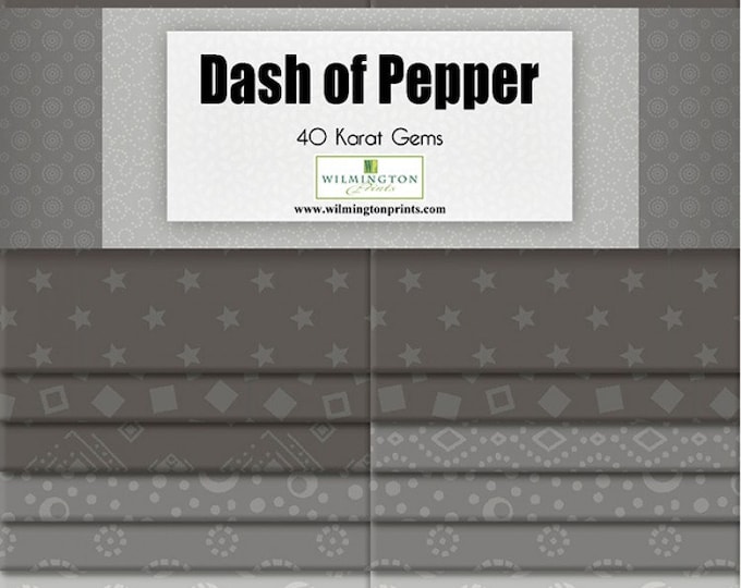 Dash of Pepper ESSENTIAL GEMS jelly Roll Wilmington Fabric 40 2.5 Inch ...