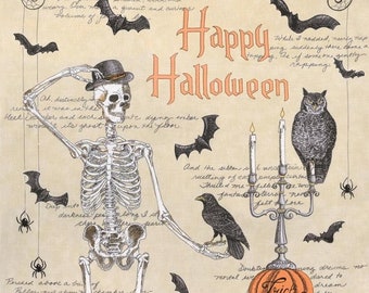 Skeleton Panel Fabric - Etsy