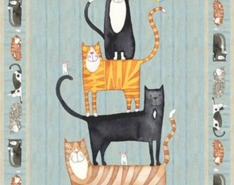 Cat fabric panel | Etsy