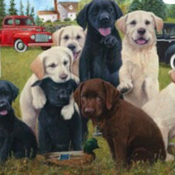 Lab Quilt Panel - Etsy