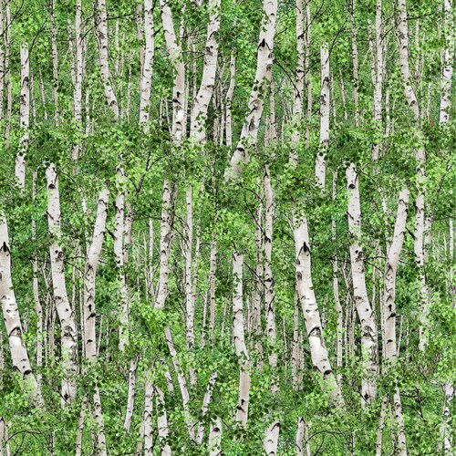 Green Trees Cotton Fabric by the Yard 80021 - Etsy
