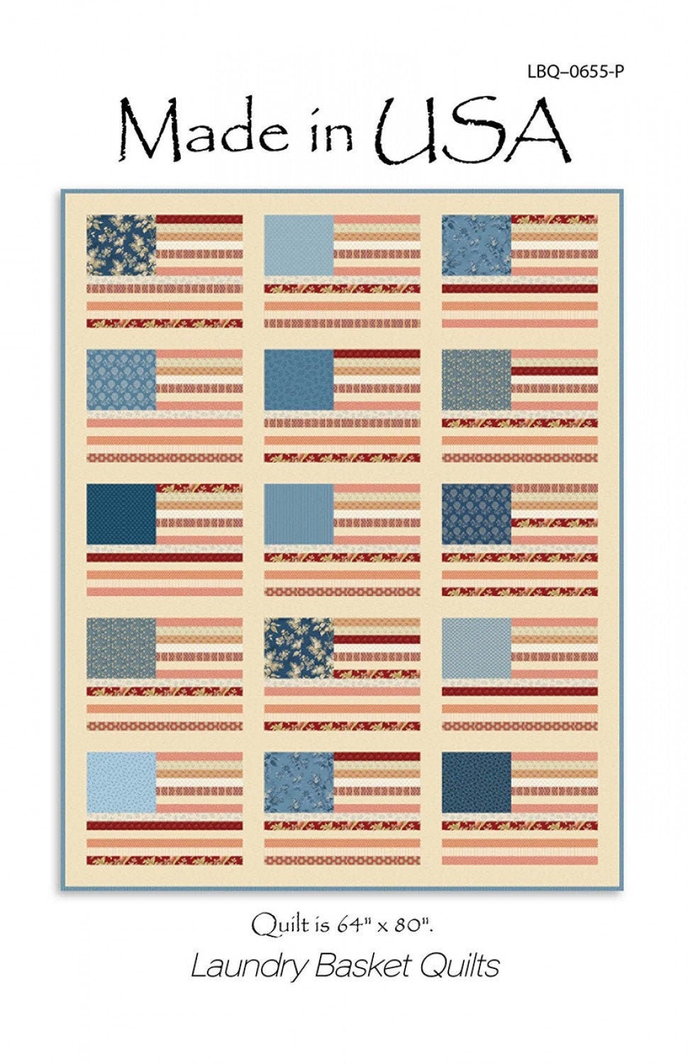 MADE in USA Quilt Pattern Instructions by Laundry Basket - Etsy