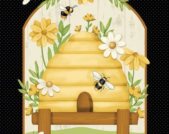 Bee Fabric Panel - Etsy