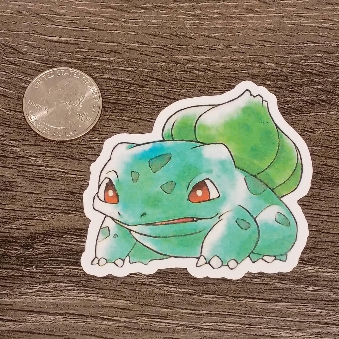 Gen 1 Bulbasaur Sticker - Vinyl, Waterproof, Die-cut - Original ...
