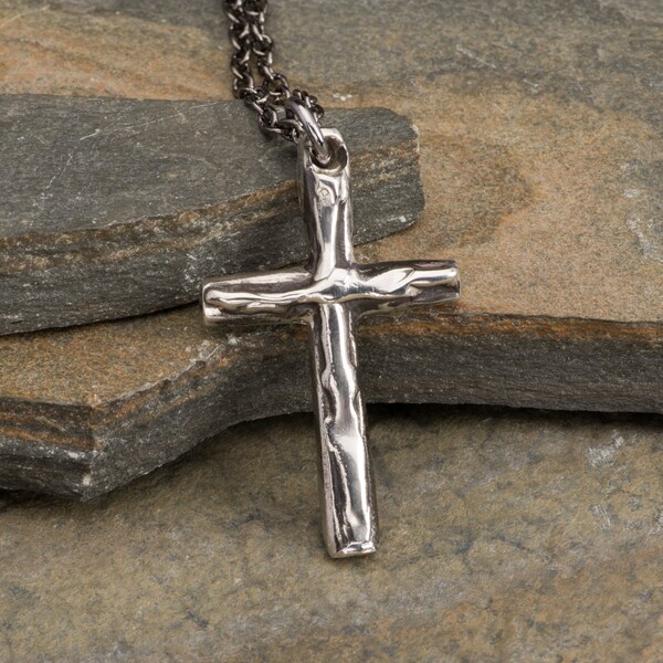 Rustic Cross Pendant - Etsy