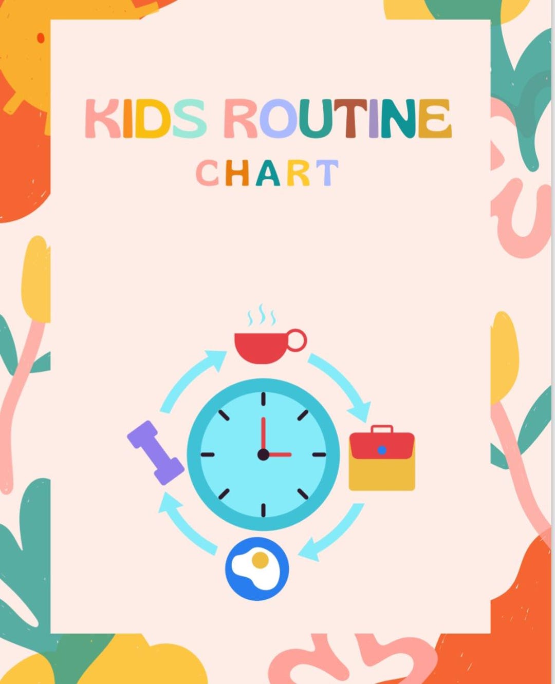 Kids Flip Chart & Routine Chart Bundle: Self-discipline (PDF) - Etsy