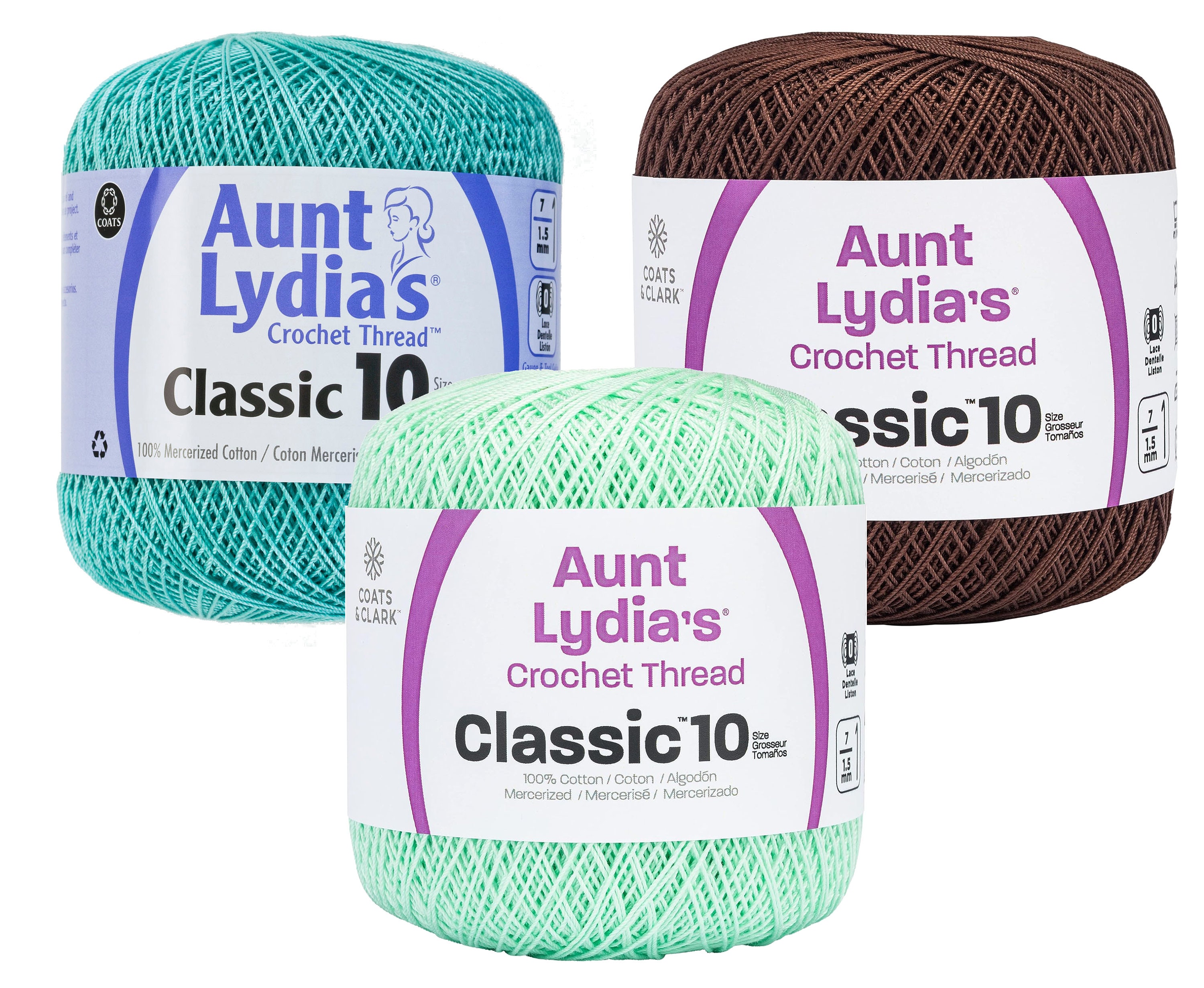 Aunt Lydia's Crochet Thread Cotton Yarn - Color Combos - Etsy