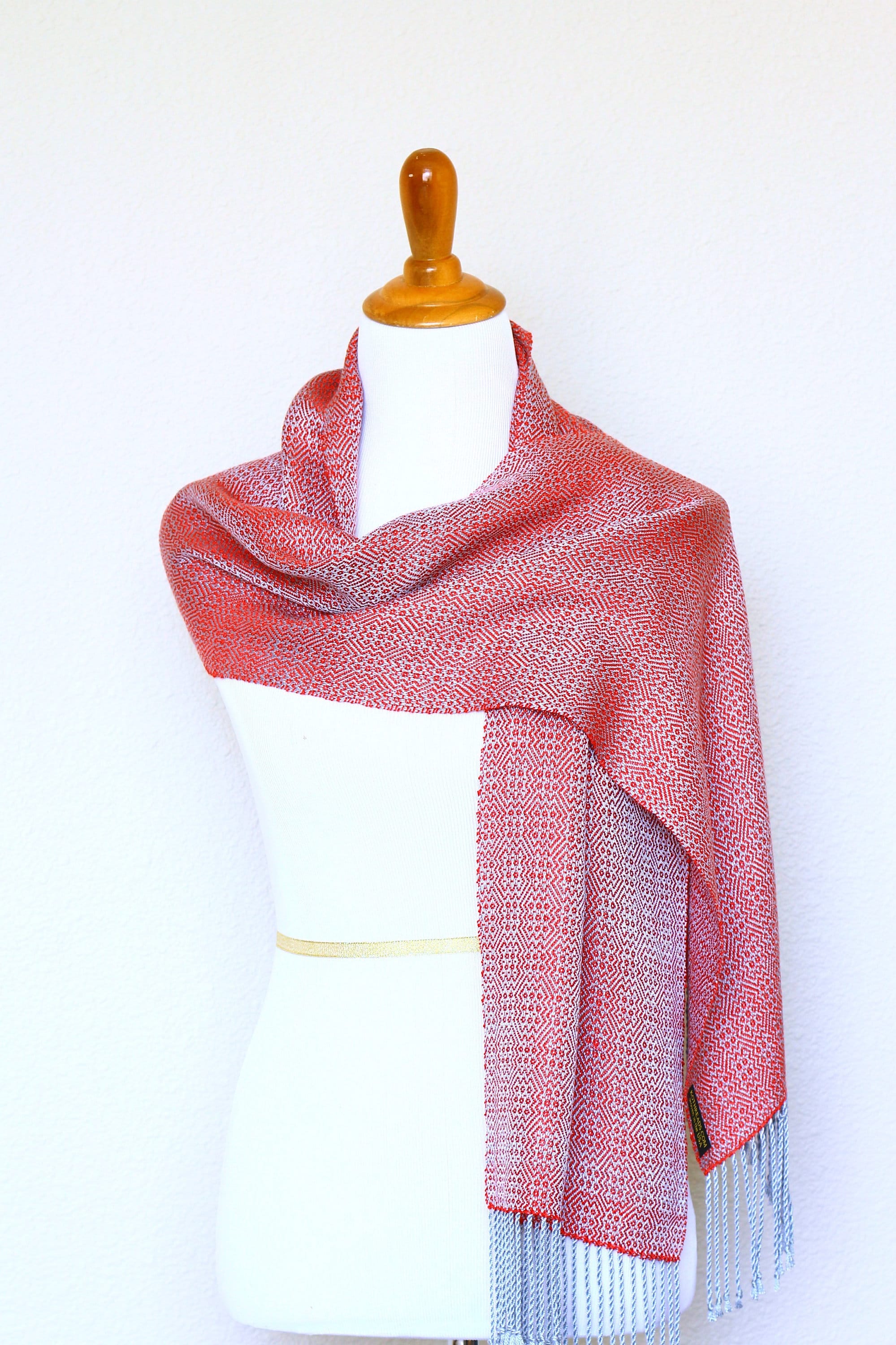 Woven scarf gift for her luxury scarf handwoven wrap in | Etsy