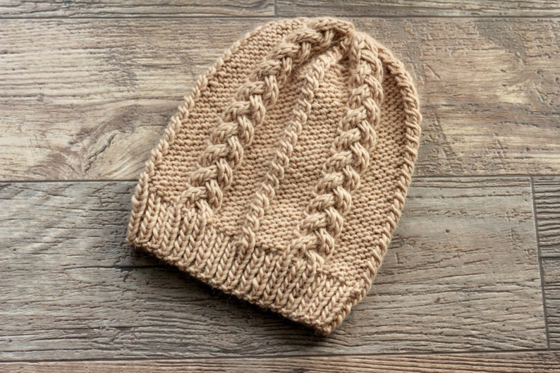 Knitting Pattern Knitting Tutorial Slouchy Hat Knit Hat - Etsy