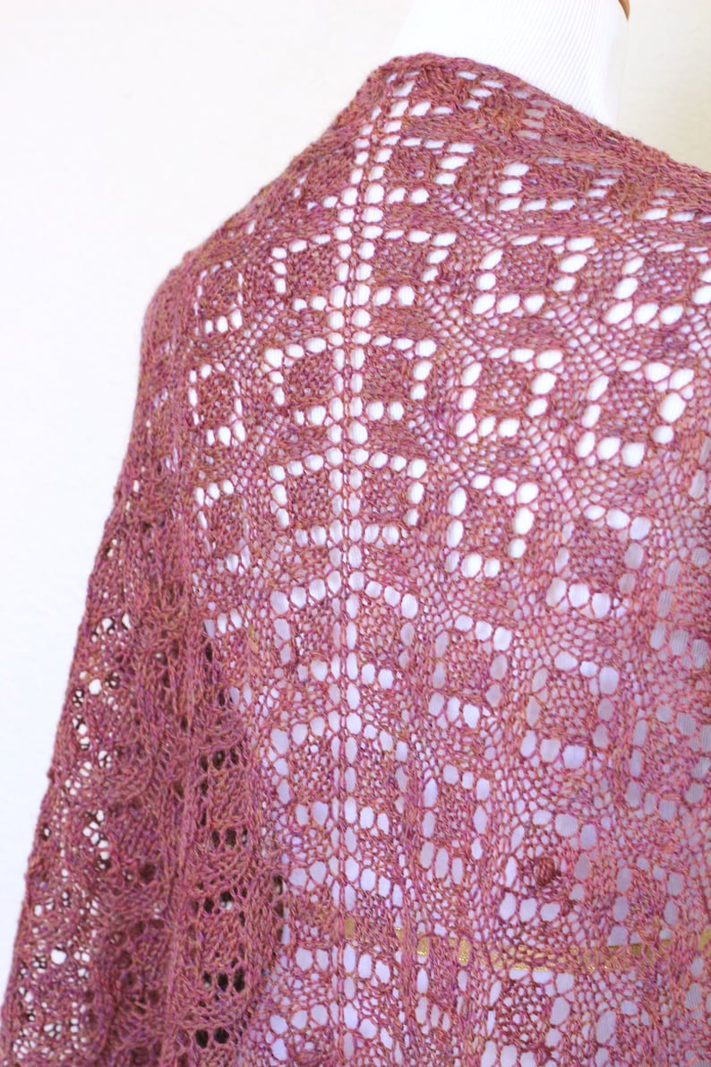 Knitting Pattern Knit shawl pattern knitting tutorial in | Etsy
