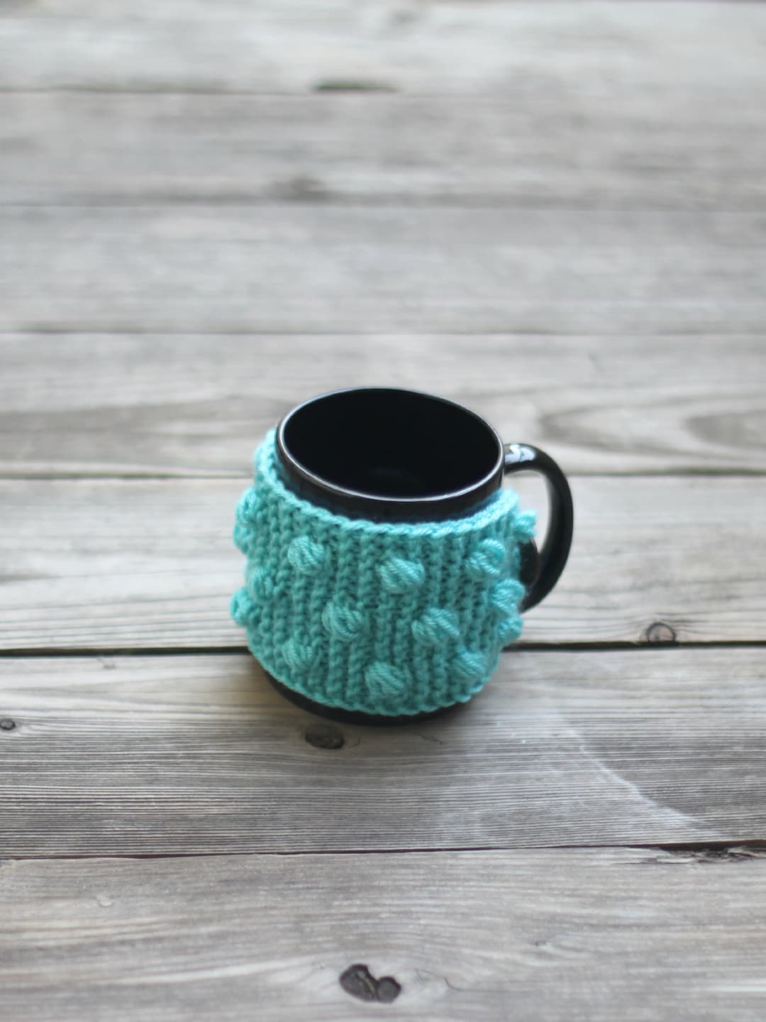 Knitting Pattern - Knit Pattern Mug Cozy With Nupps, Cup Cozy, Bobbles ...