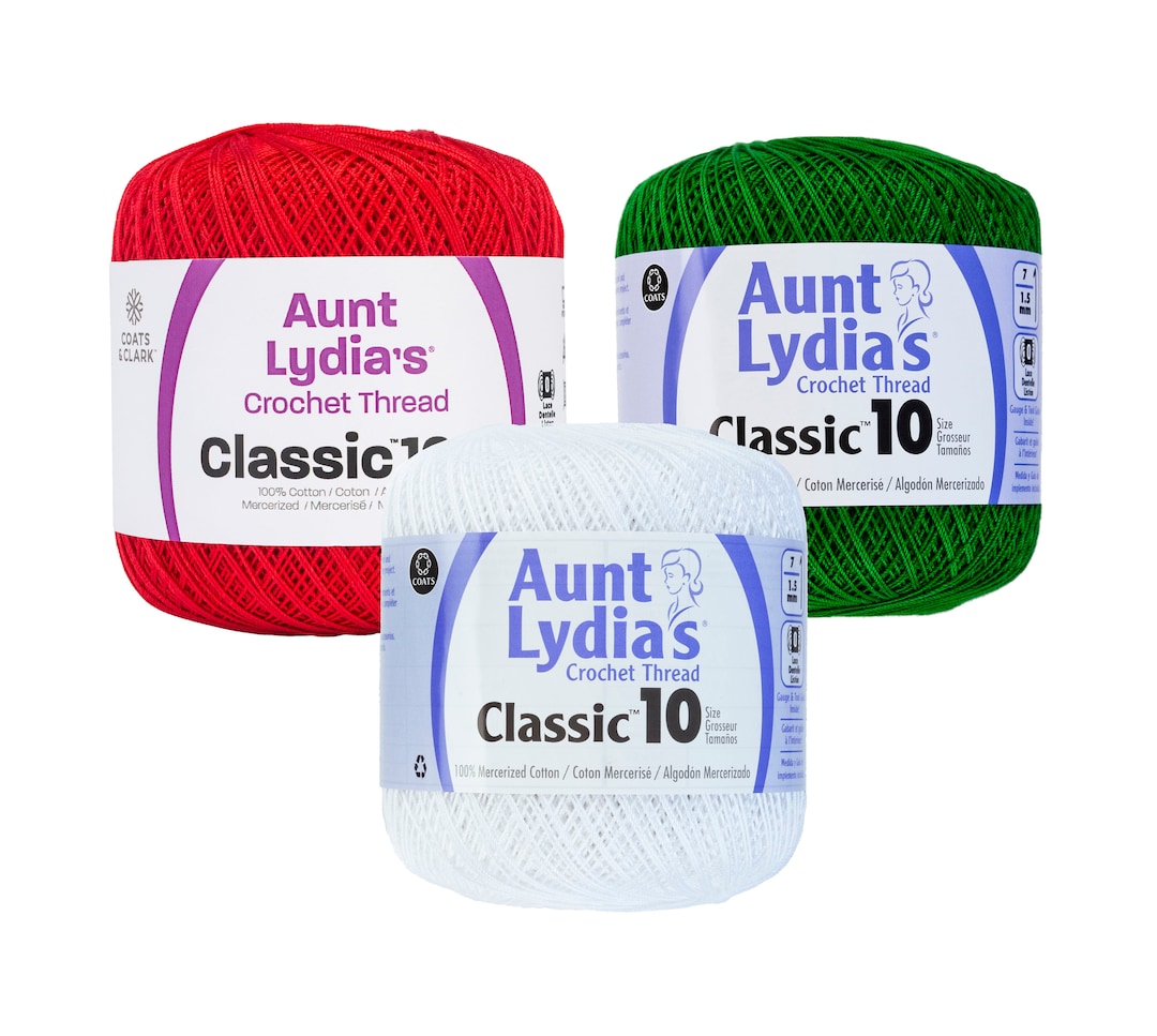 Aunt Lydia's Crochet Thread Cotton Yarn - Color Combos - Etsy