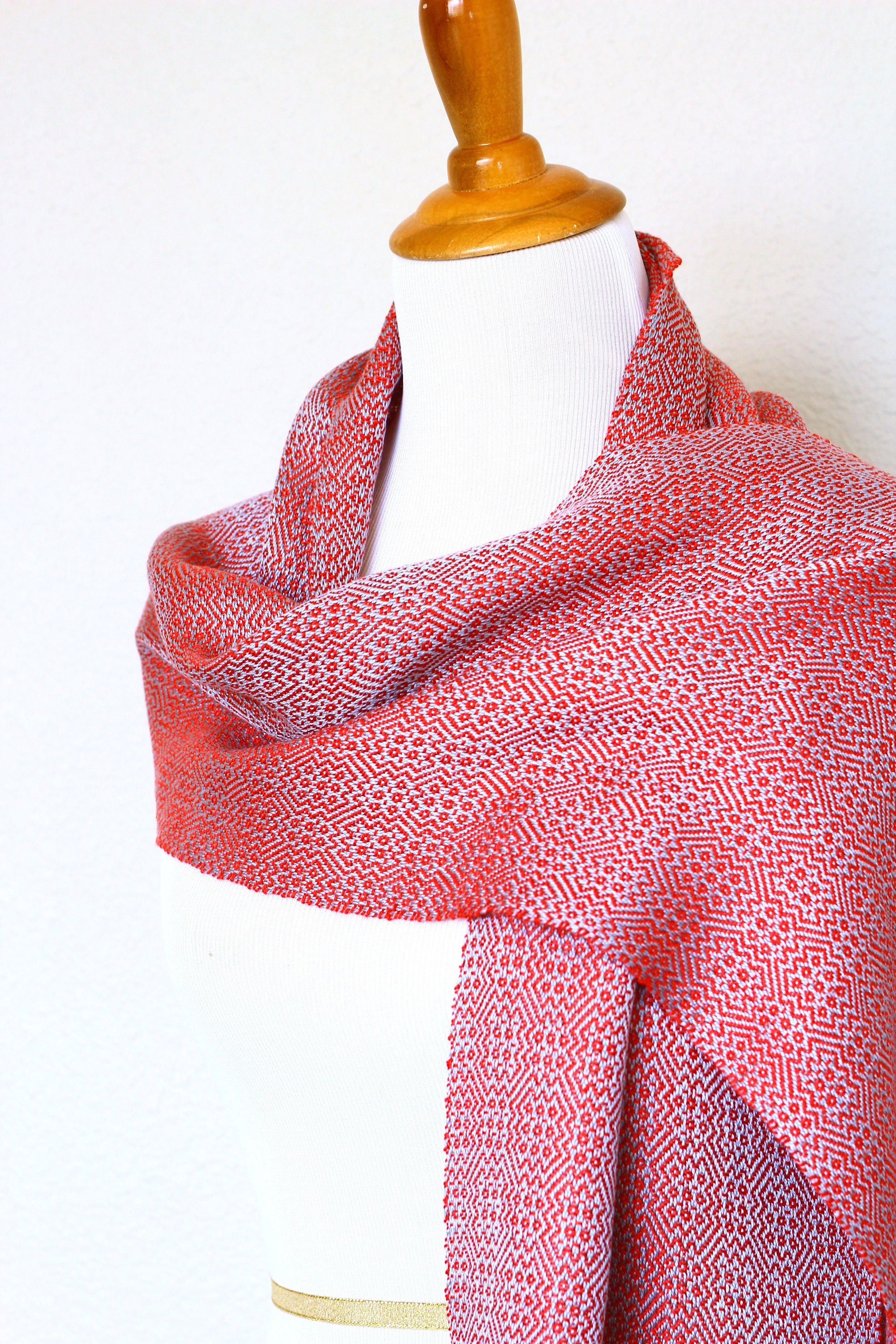 Woven scarf gift for her luxury scarf handwoven wrap in | Etsy