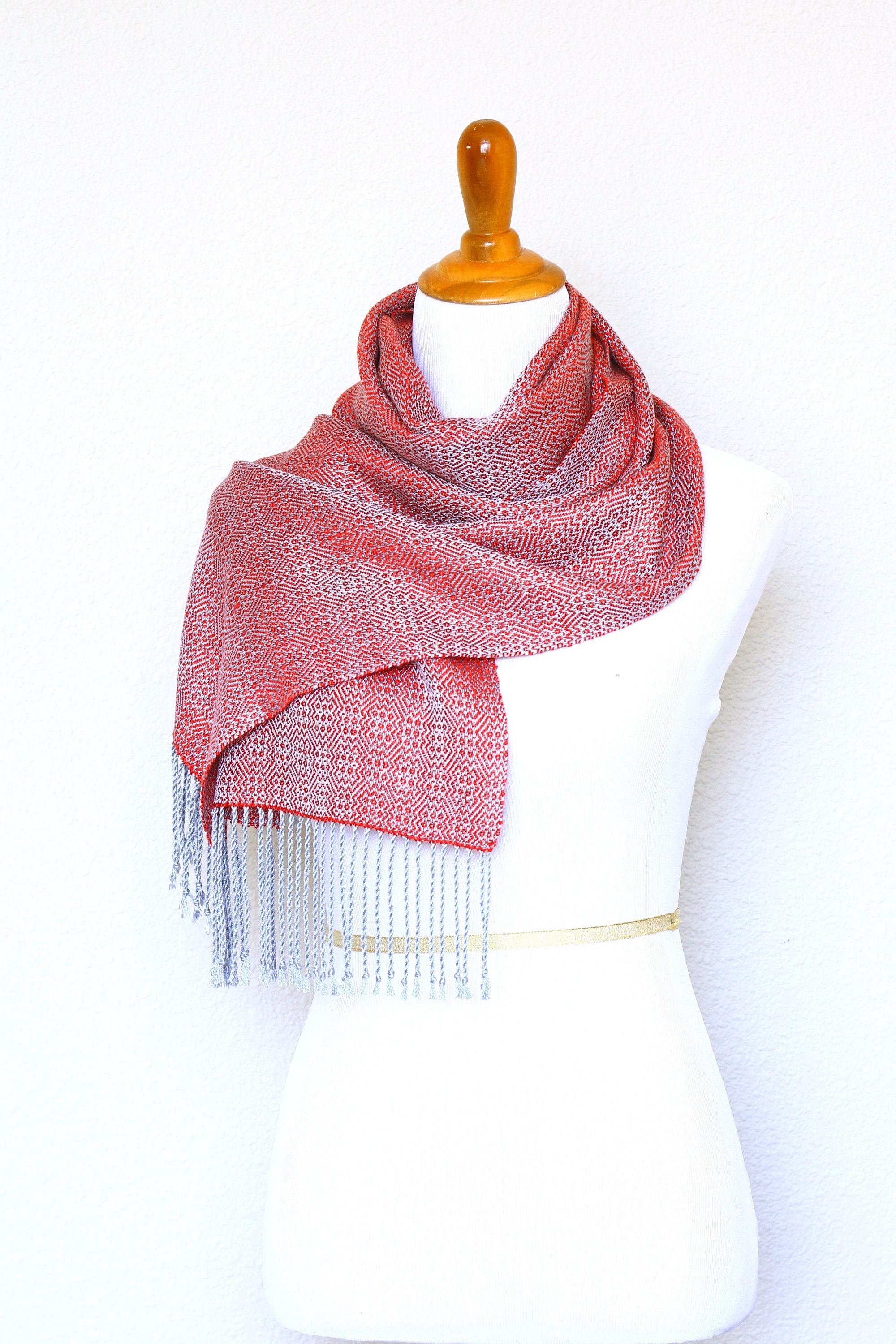 Woven scarf gift for her luxury scarf handwoven wrap in | Etsy