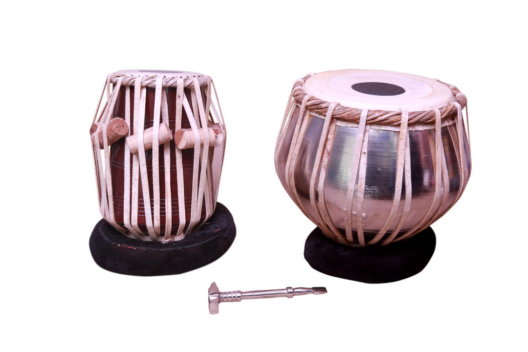 Handmade Teak Wood Tabla Set, Professional Indian Percussion Instrument ...