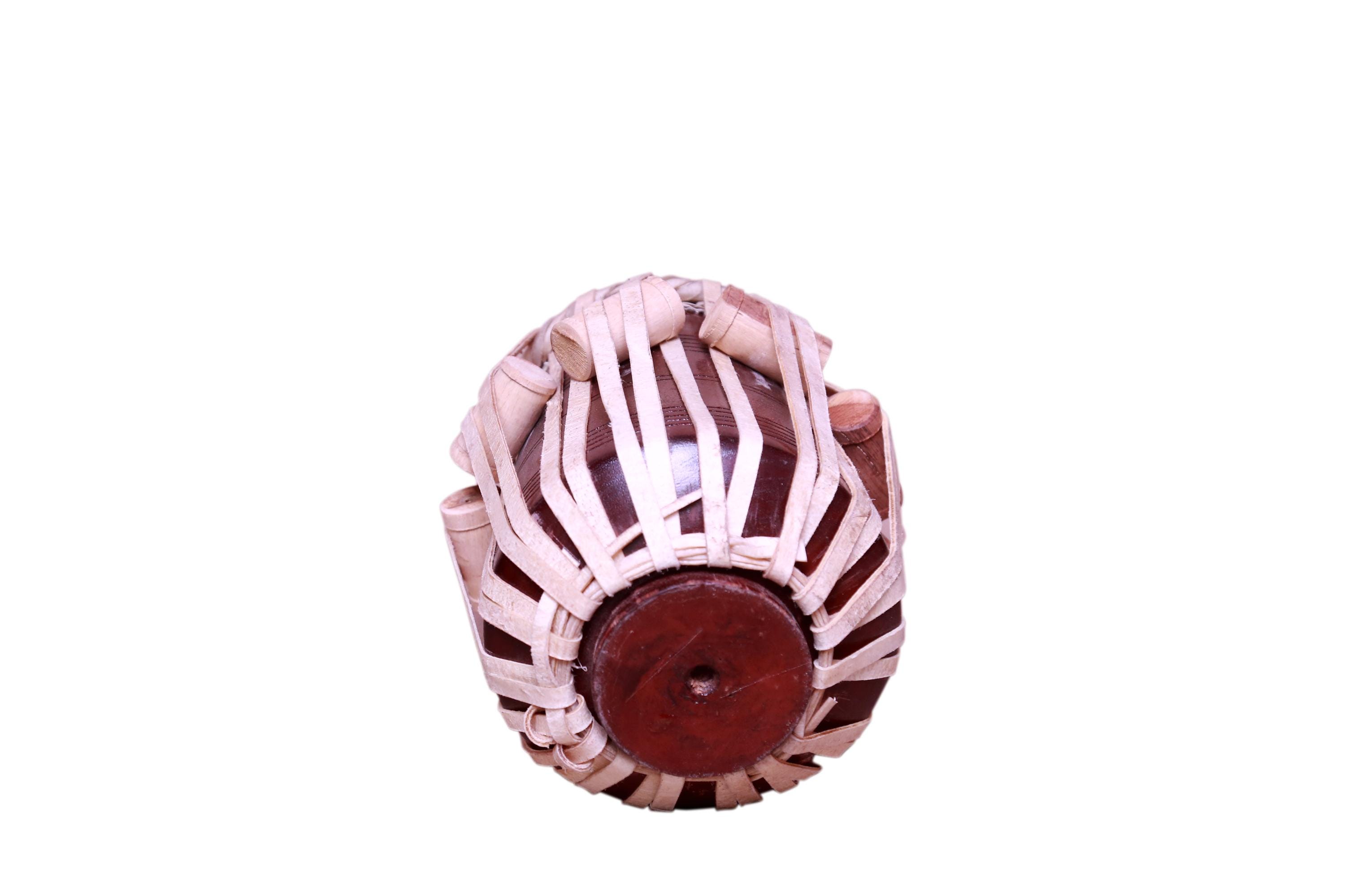 Handmade Teak Wood Tabla Drum Set, Copper Bayan, Indian Percussion With ...