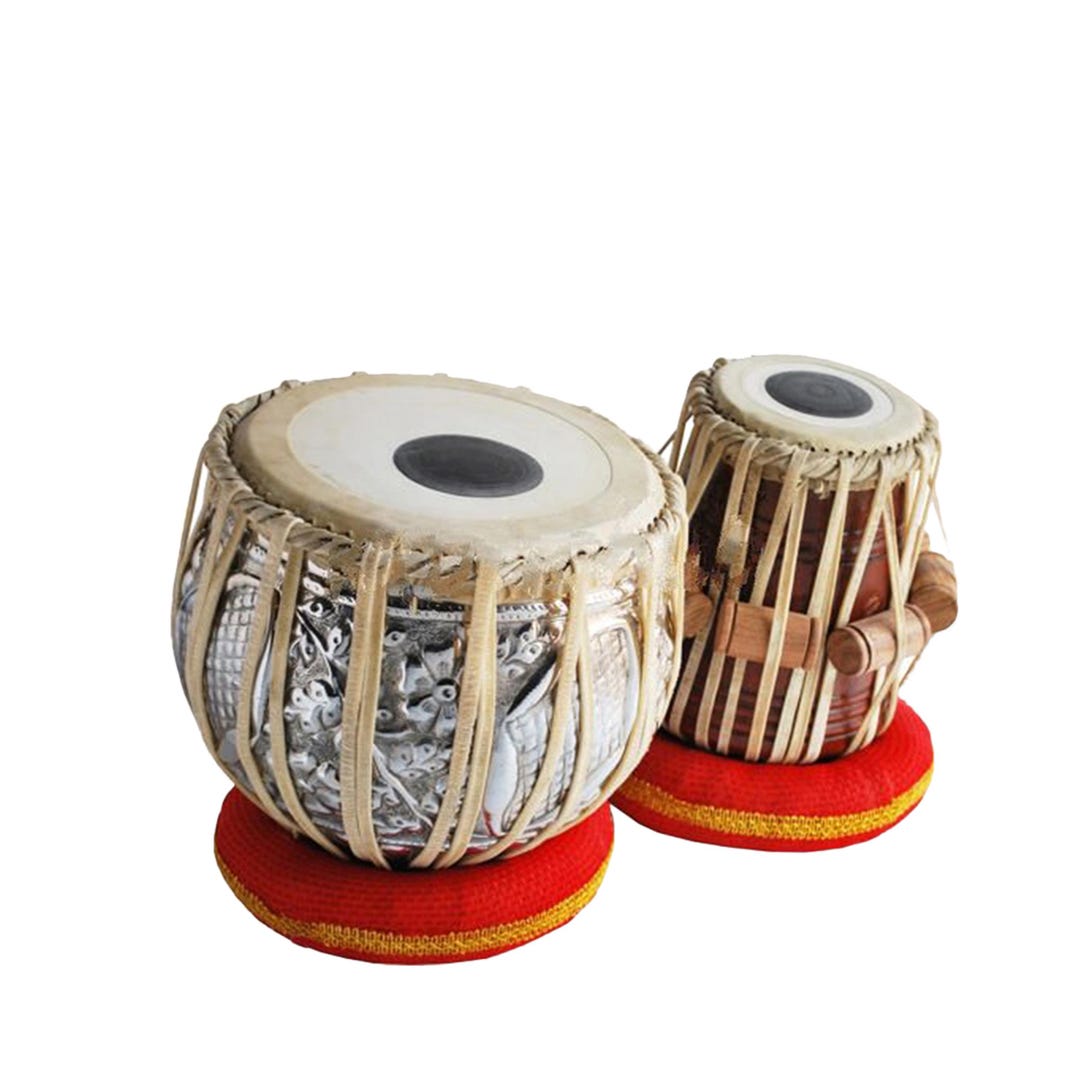 Handmade Teak Wood Tabla Drum Set, Copper Bayan Dayan - Etsy