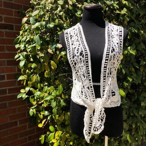 Love Spell Lace Vest Lace Cover Up Boho Lace Jacket White - Etsy