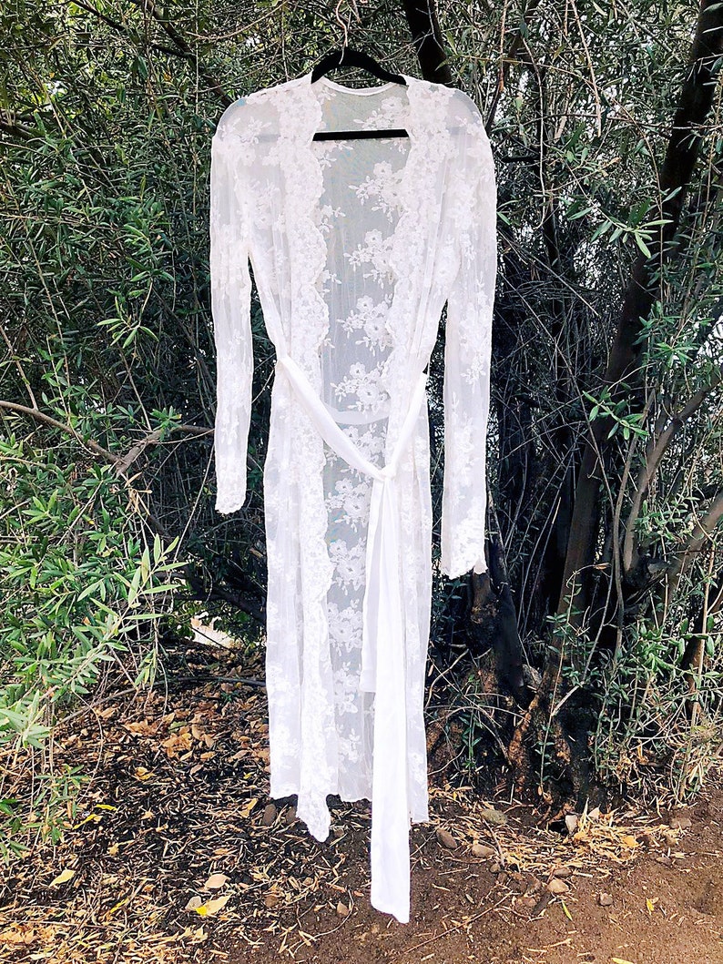 Hello Spring Lace Maxi Robe Boho Lace Kimono Boho Lace | Etsy