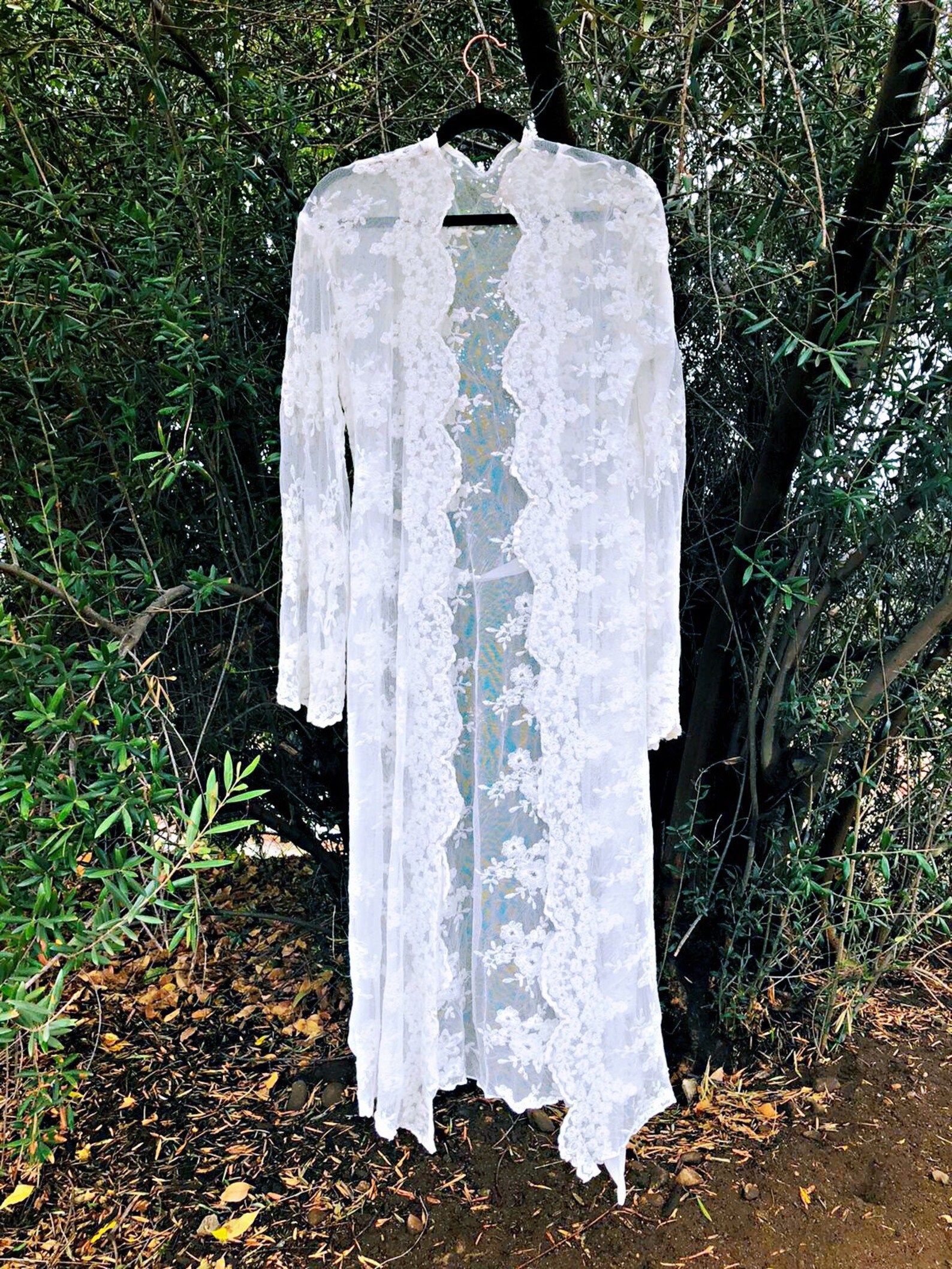 Hello Spring Lace Maxi Robe Boho Lace Kimono Boho Lace | Etsy