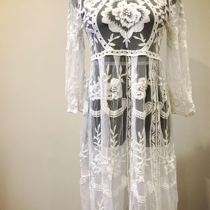 Boho Lace Dress - Etsy