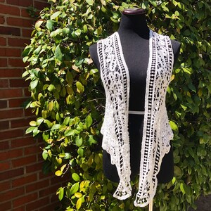 Love Spell Lace Vest Lace Cover Up Boho Lace Jacket White - Etsy