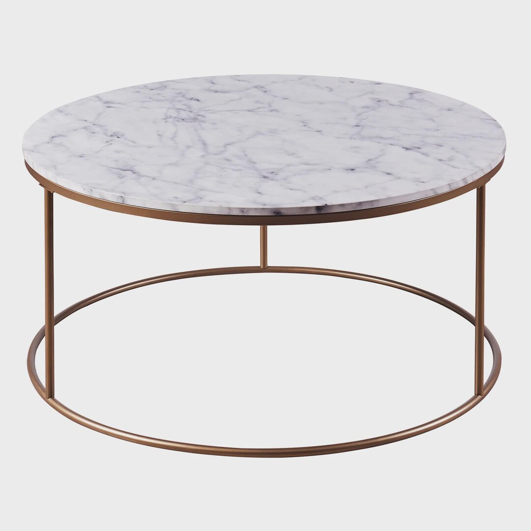 Minimalist Metal Frame Coffee Table | Small Dining Table 36 Inch - Etsy