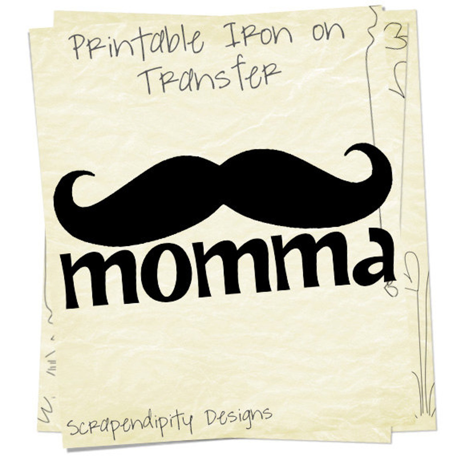 Digital File, Mustache Iron on Shirt, Momma Iron on Transfer, Women's ...