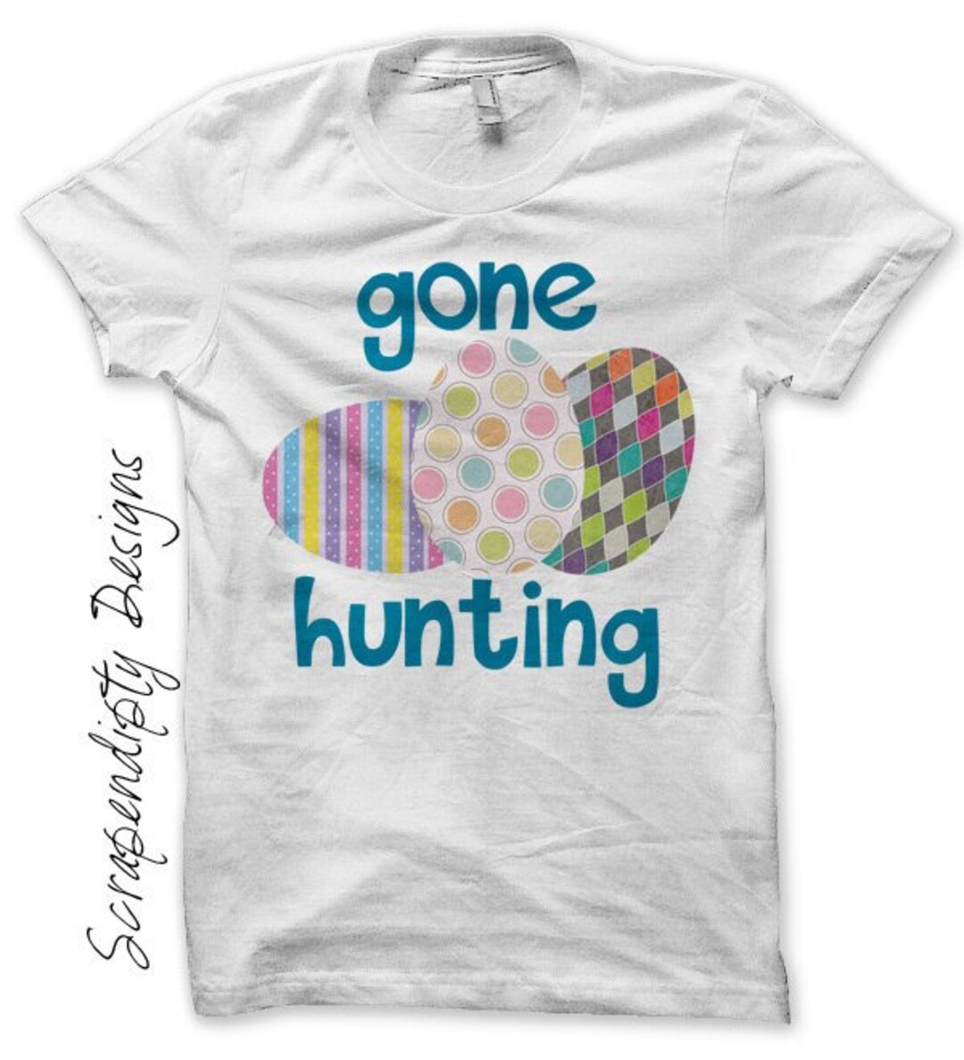 Digital File, Easter Iron on Transfer, Iron on Egg Hunt Shirt, Gone Egg ...