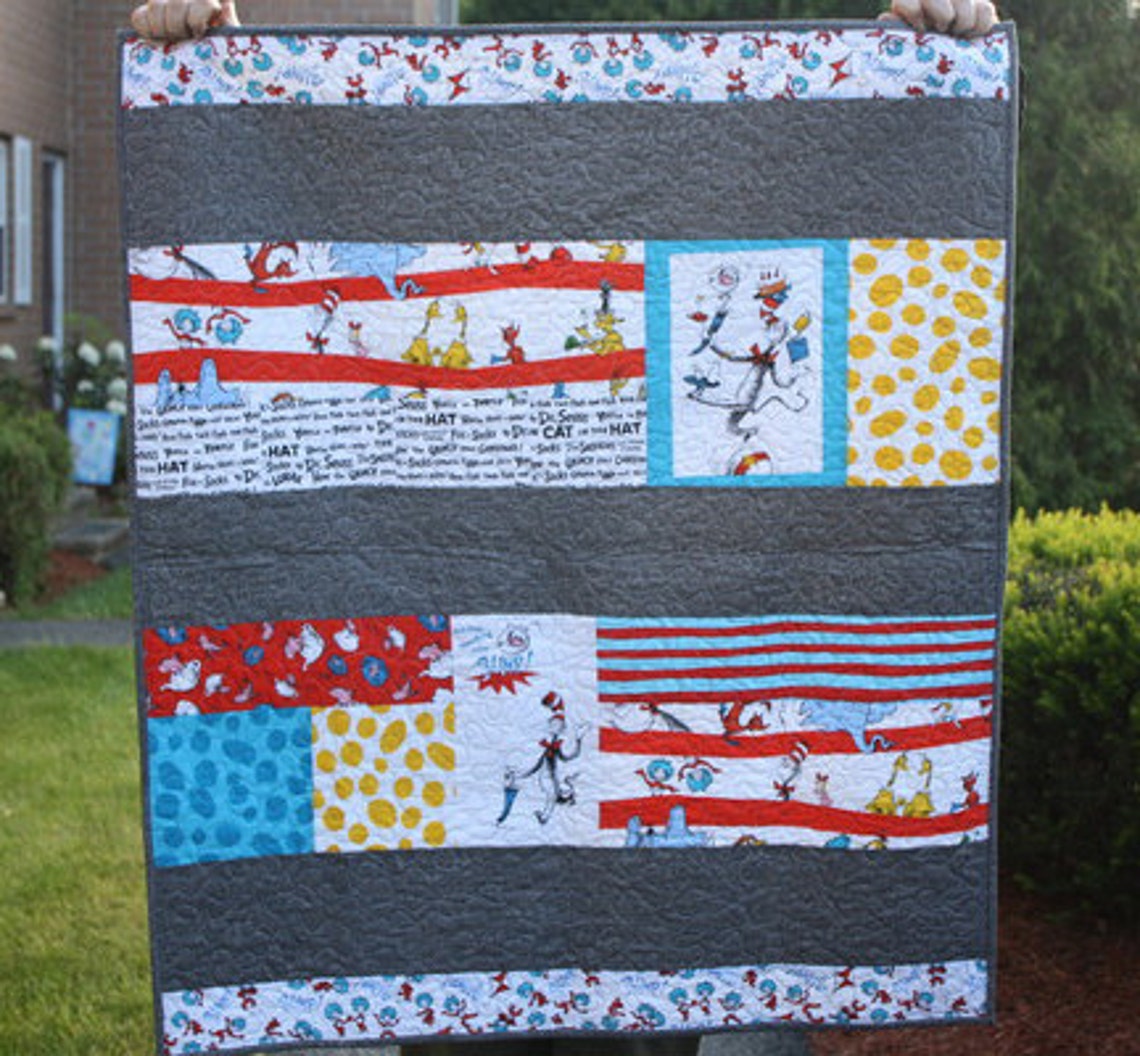 Baby Quilt Pattern - Baby Shower Quilt Template / Simple Quilt DIY ...