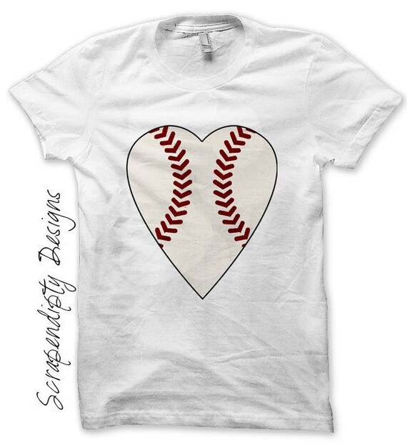 Digital File Iron on Baseball Heart Shirt Baseball Iron on - Etsy